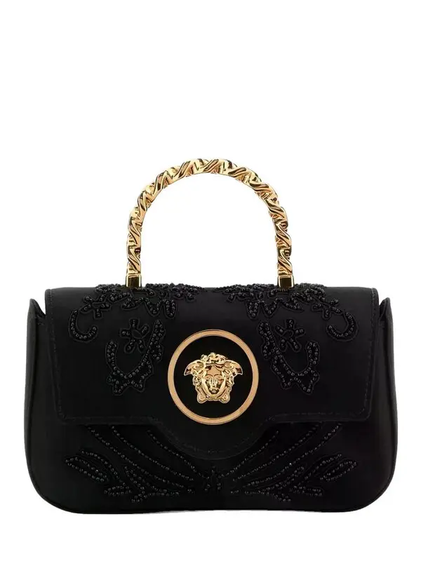 Versace Mini Embellishment Tote - Black