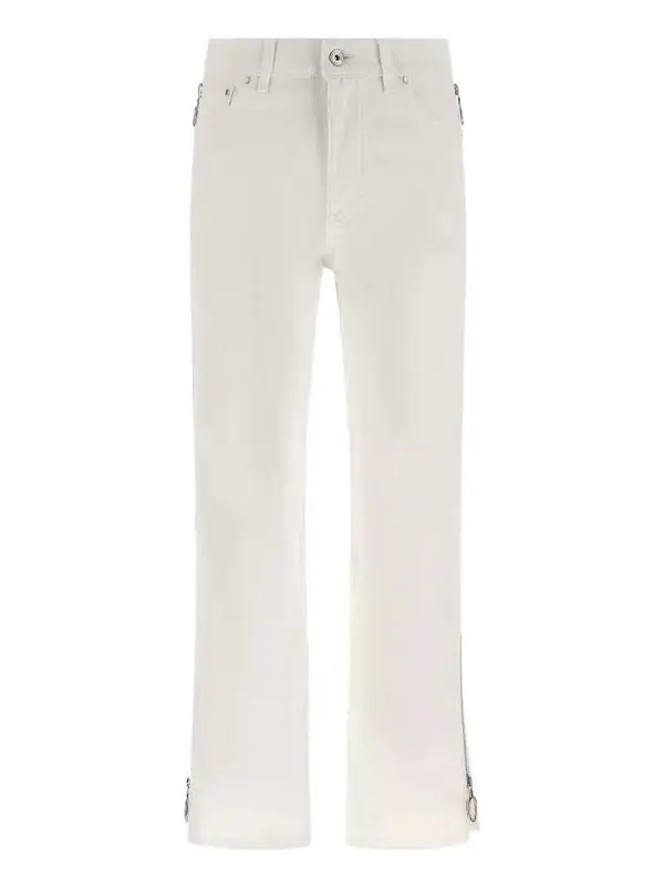 Rabanne Zip-detailed Jeans - White