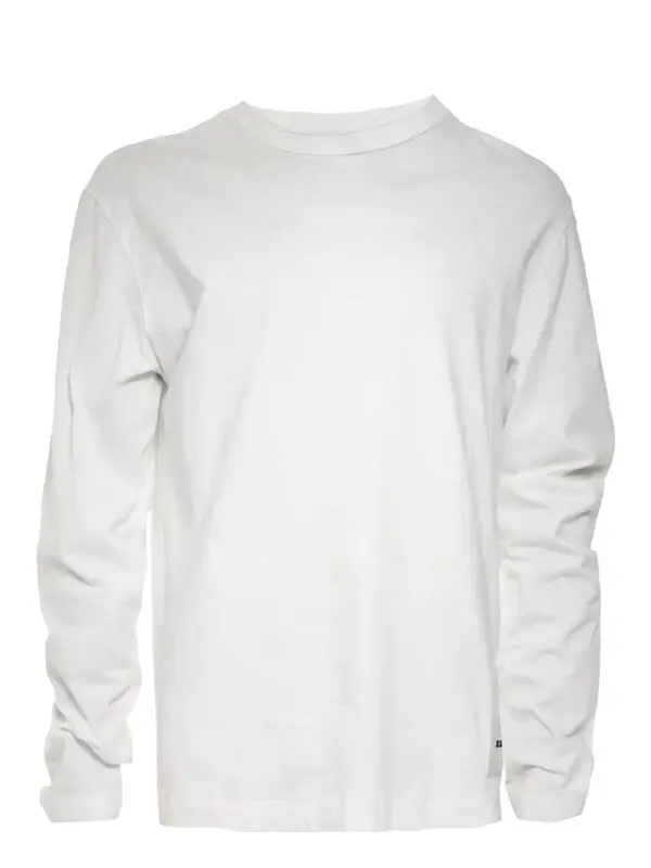 JIL SANDER Logo Long Sleeve T-shirt - White