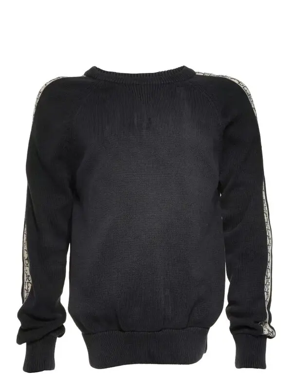 Dior Oblique Cotton Knit Sweater - Black