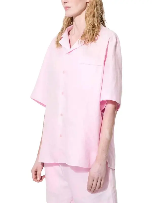 PANGAIA Chest-pocket Short-sleeve Shirt - Pink