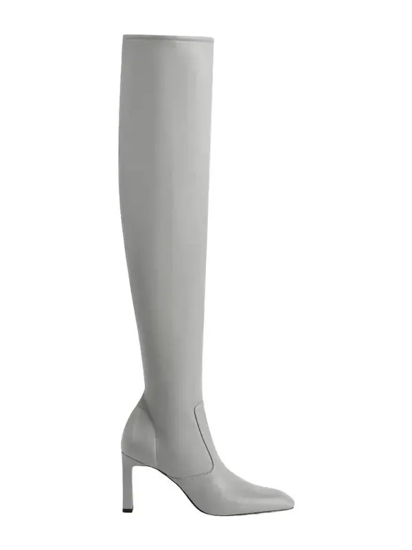 TOTEME Square-toe Knee-high Boots - Grey