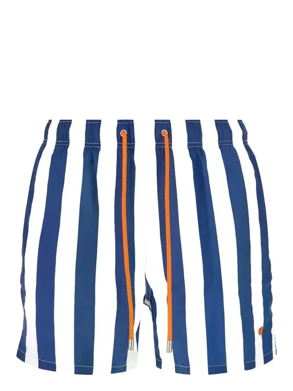 GALLO Striped Swim Shorts - Blue