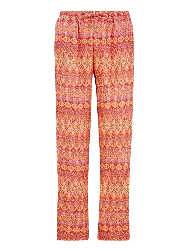 PIP STUDIO Patterned Drawstring Trousers - Orange
