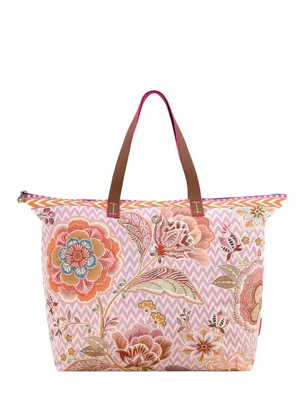 PIP STUDIO Floral-print Tote - Pink