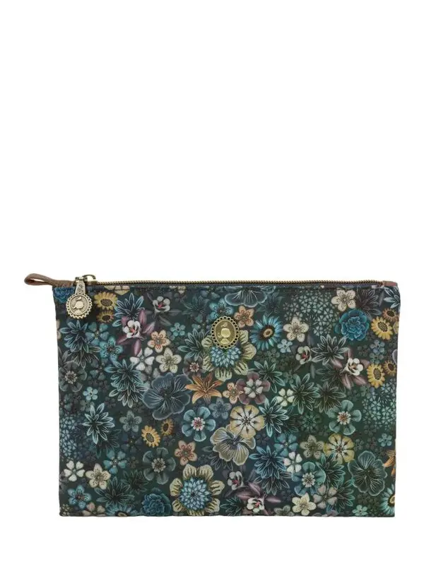 PIP STUDIO Floral-pattern Makeup Bag - Blue