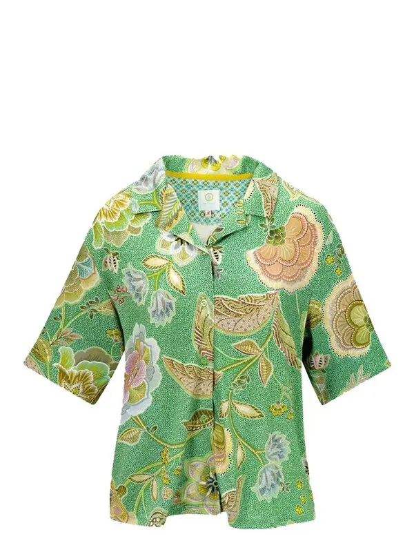 PIP STUDIO Floral Print Shirt - Green