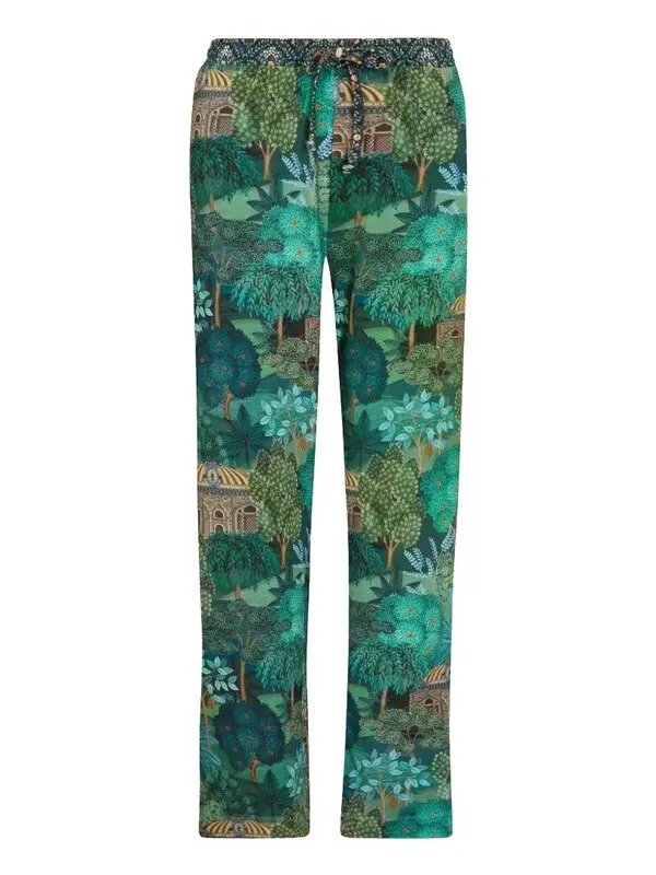 PIP STUDIO Cotton Pyjama Bottoms - Green
