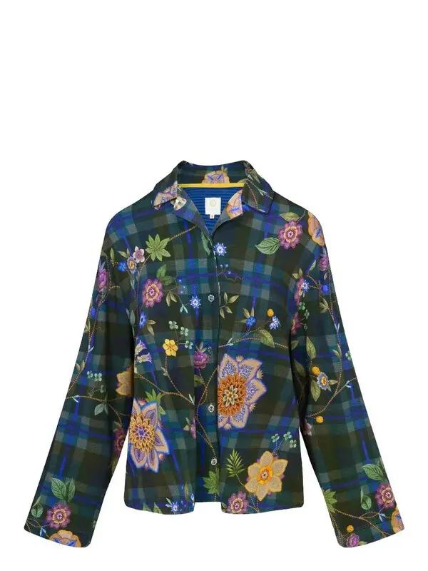 PIP STUDIO Floral Long-sleeve Shirt - Green