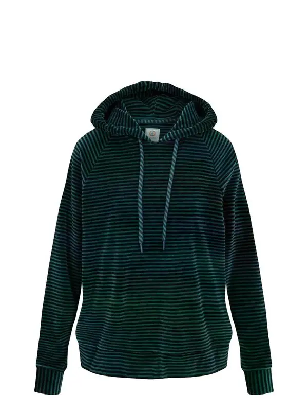 PIP STUDIO Striped Hoodie - Green
