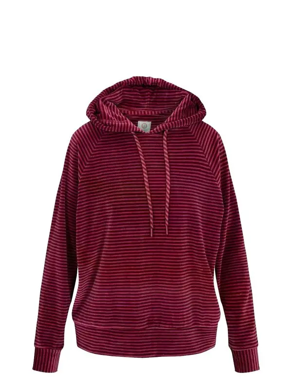 PIP STUDIO Tamari Velvet Hoodie - Red
