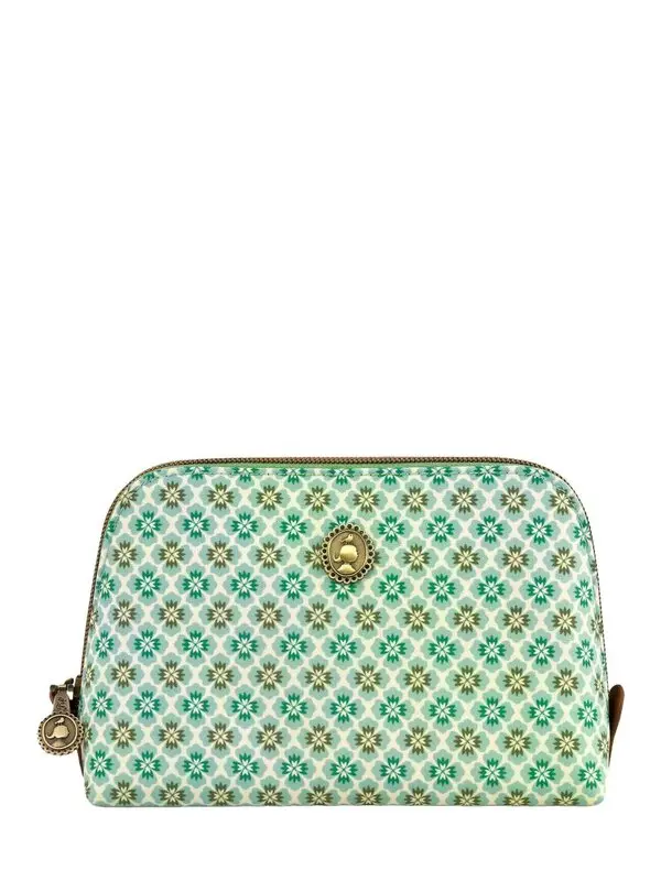 PIP STUDIO Floral-print Make-up Bag - Green