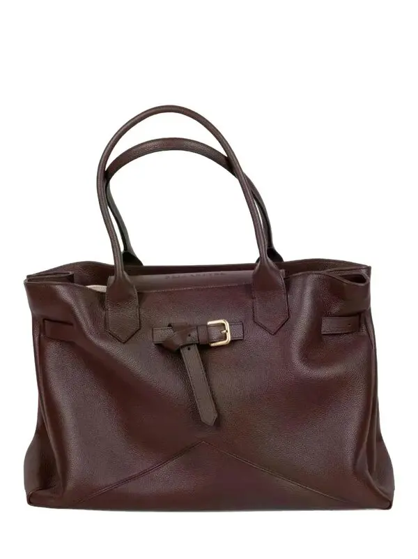 BALLANTYNE Buckle Detail Top Handle Bag - Brown