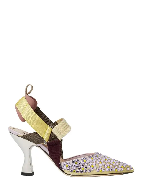 Fendi Colibrì Slingbacks - Yellow