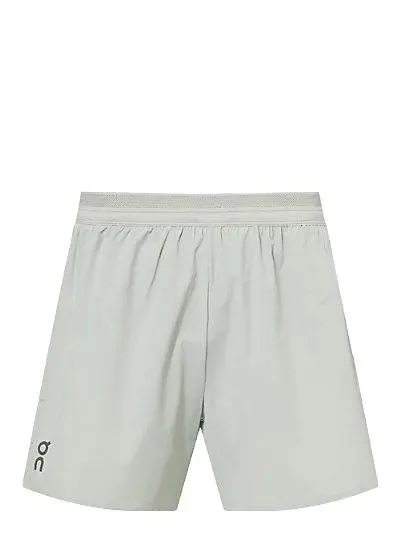 On Performance Mid-rise Stretch-woven Shorts - Tin