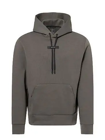 On Focus Tech Regular-fit Stretch-cotton Blend Hoodie - Shadow