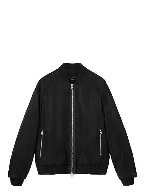 ALLSAINTS Nyx Regular-fit Woven Bomber Jacket - Black