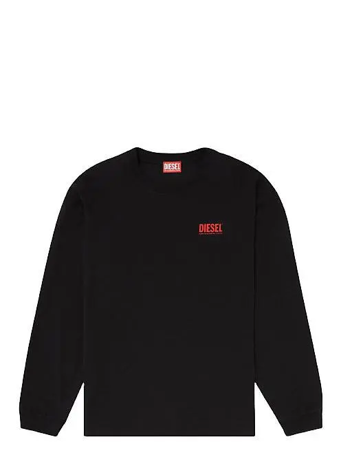 DIESEL T-boxt-ls-bisk Long-sleeves Cotton-jersey T-shirt - 9xx