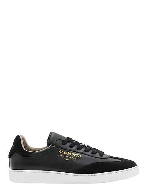 ALLSAINTS Thelma Logo-embossed Leather Low-top Sneakers - Black