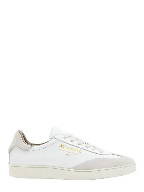 ALLSAINTS Thelma Logo-embossed Leather Low-top Sneakers - White