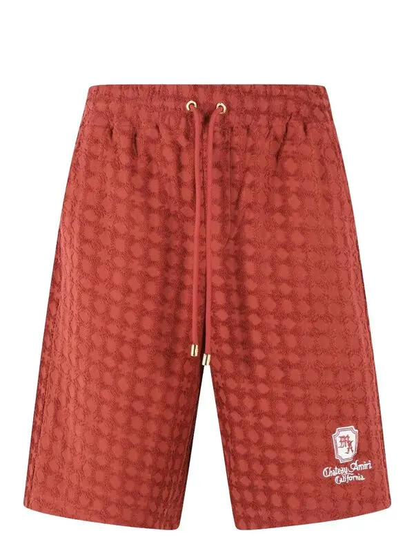 Amiri Cotton Bermuda Shorts - Red
