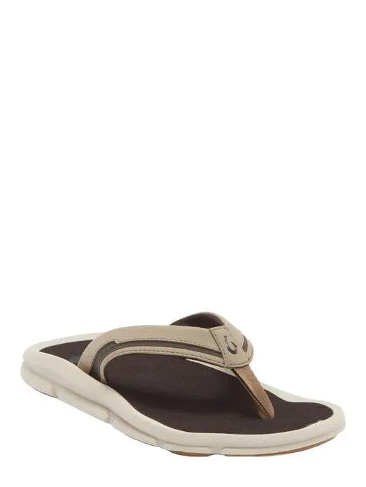 Olukai Keu Flip-flop - Mustang/dark Java