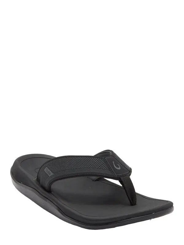 Olukai Ahi Kai Flip Flop - Black/black