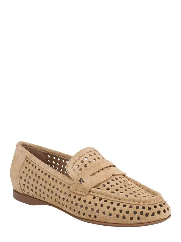 Naturalizer Bloom Perforated Penny Loafer - Dune Dust Tan