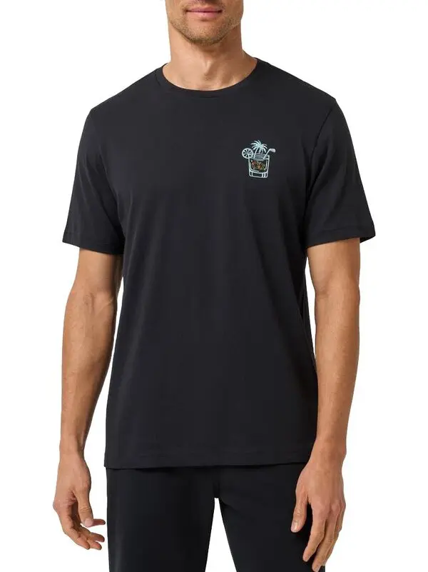 Travis Mathew Beverage Cart Graphic T-shirt - Black