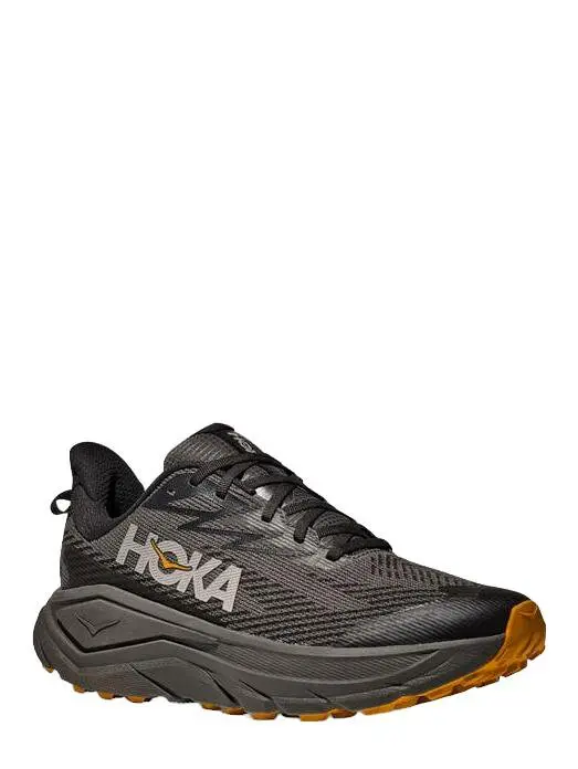 HOKA® Challenger Gtx Waterproof Trail Running Shoe - Asphalt Grey/varsity Yellow