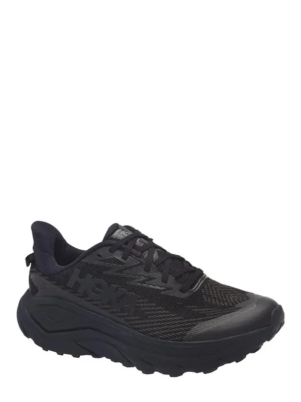 Hoka Challenger Gtx Waterproof Trail Running Shoe - Black/carbon Black