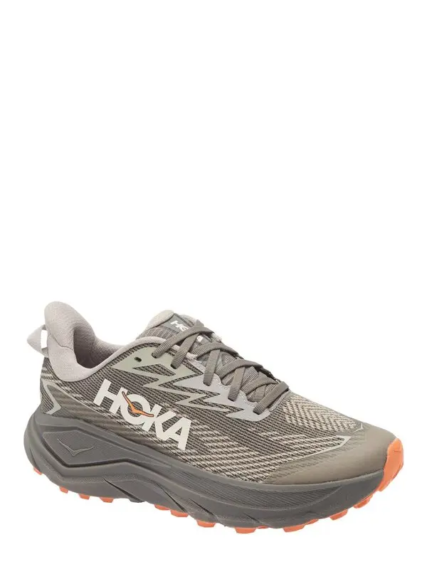 Hoka Challenger Gtx Waterproof Trail Running Shoe - Cement/gravel
