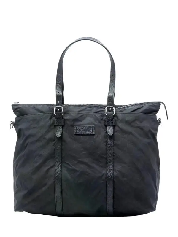 Gucci Gg Nylon Satchel - Black