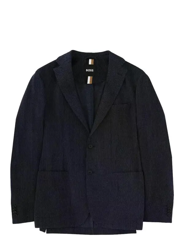 BOSS Ribbed Blazer - Blue