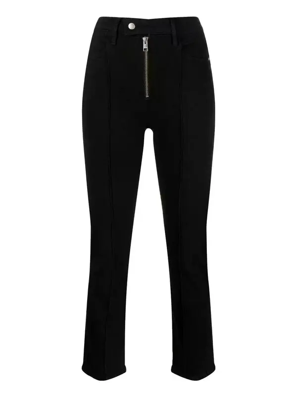 FRAME Le Super High Straight Leg Jeans - Black