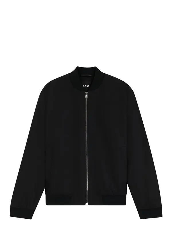 BOSS Slim-fit Stretch Jacket - Black