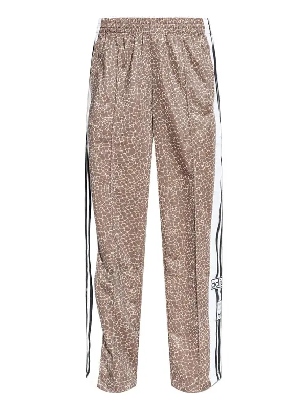 ADIDAS ORIGINALS Animal Print Sweatpants - Brown