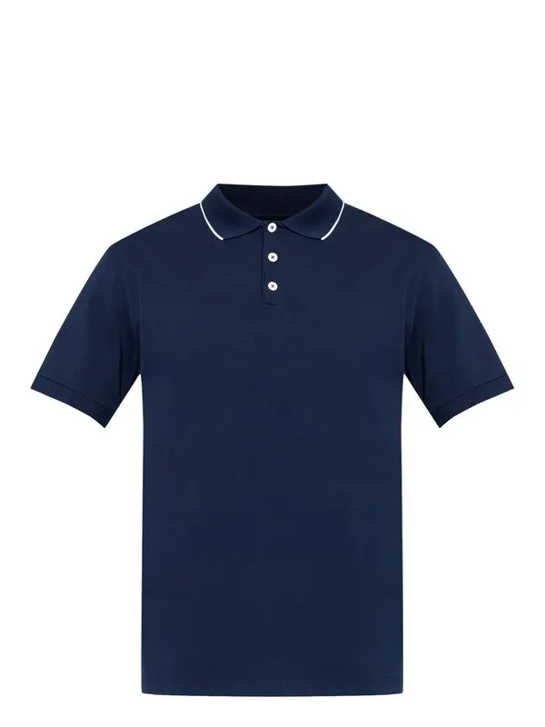 Giorgio Armani Cotton Polo - Navy Blue