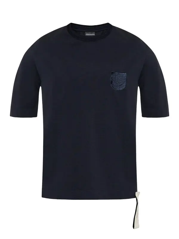 Emporio Armani T-shirt With Logo - Navy Blue