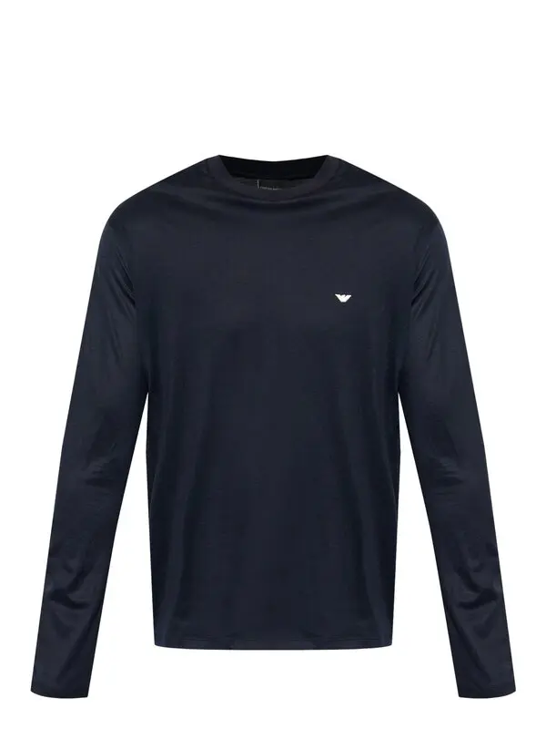 Emporio Armani Long Sleeve T-shirt - Navy Blue
