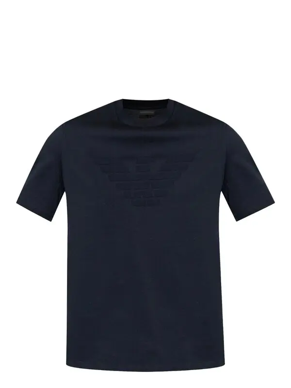 Emporio Armani T-shirt With Logo - Navy Blue