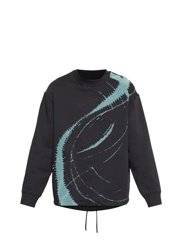 Emporio Armani Patterned Sweatshirt - Black