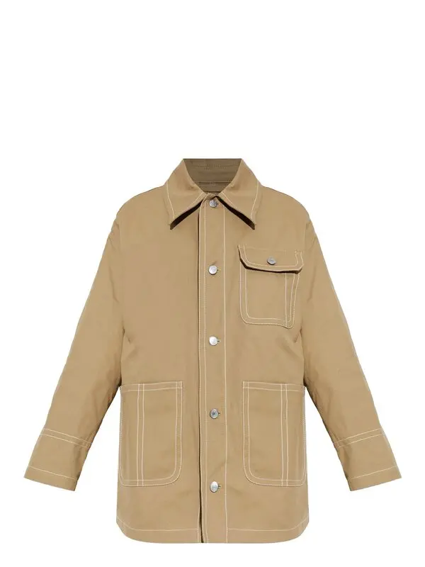 Ami Jacket With Pockets - Beige