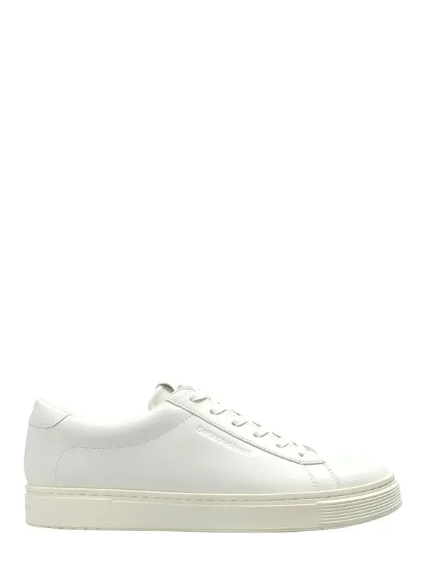 Emporio Armani Embossed Logo Sneakers - White