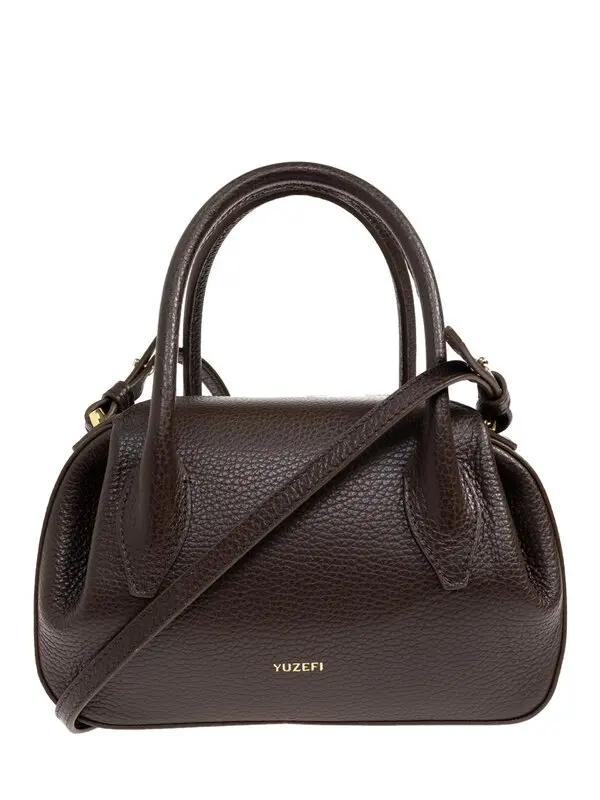 Yuzefi Oyster Mini Handbag - Brown