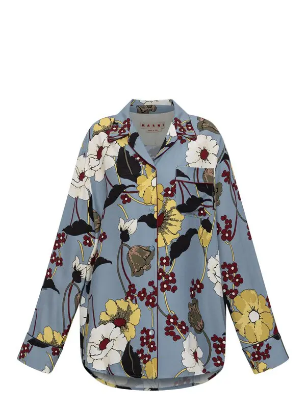 Marni Floral Print Viscose Shirt - Multicolour
