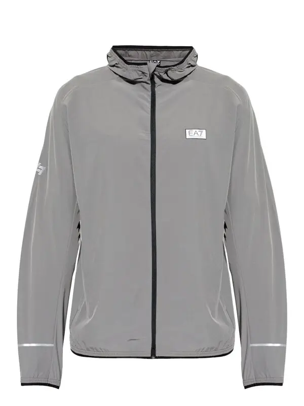EA7 Lightweight Hooded Jacket - Grey