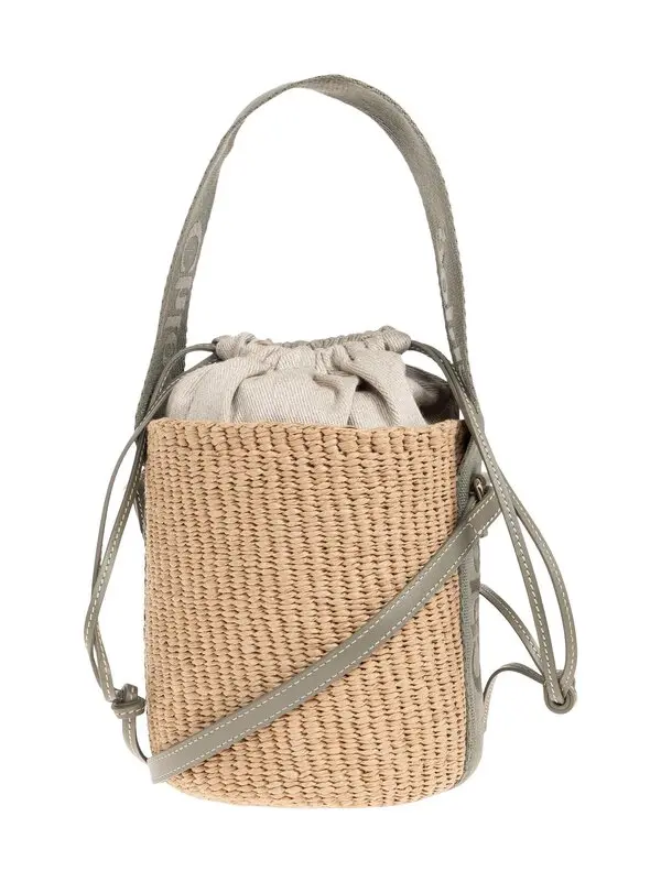 Chloé Woody Small Shoulder Bag - Beige