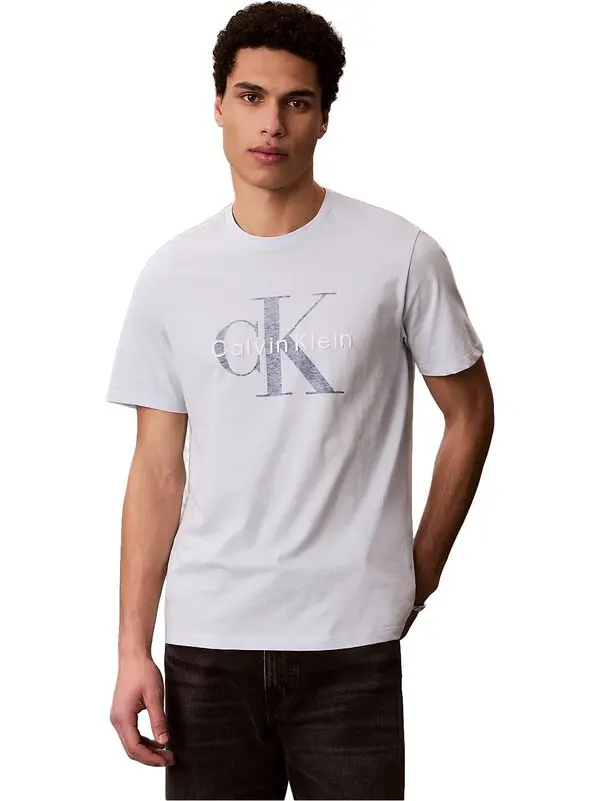 Calvin Klein Monologo Tee - Skywriting