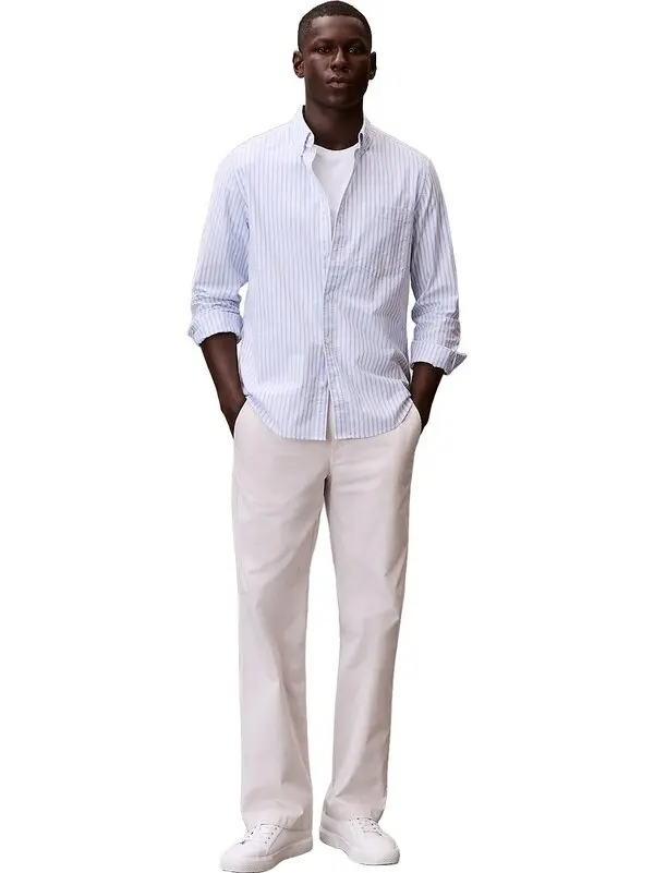 Calvin Klein 90s Straight Chino Pants - White Sand